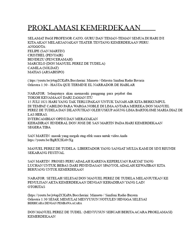 Proklamasi Kemerdekaan | PDF