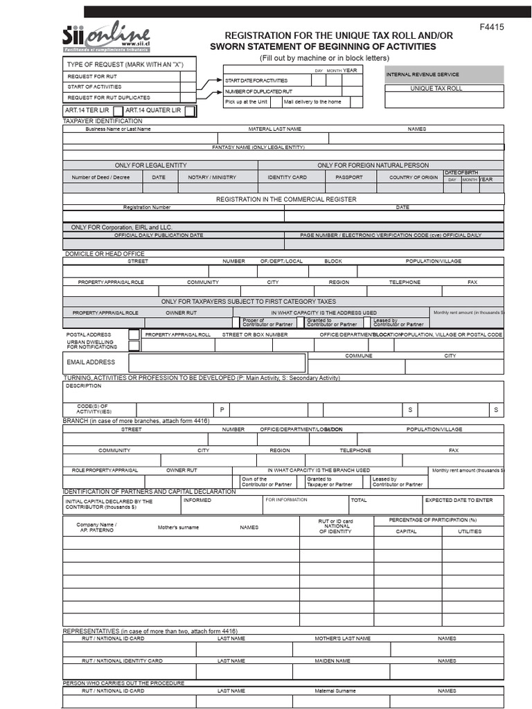 WWW - Sii.cl Forms Image 4415 | PDF | Identity Document | Taxpayer
