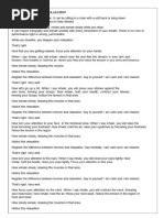 Progressive Relaxation Script | PDF