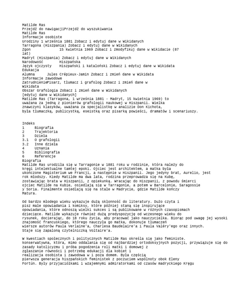 Matilda Ras | PDF