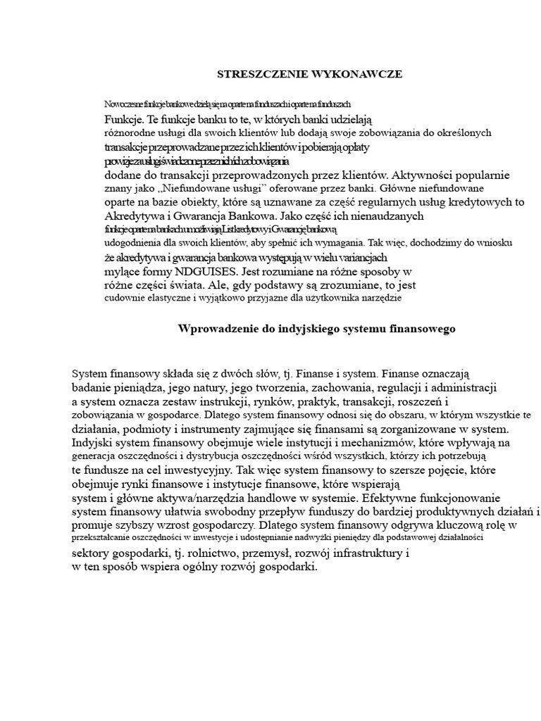 Działalność Oparta Na Funduszach | PDF