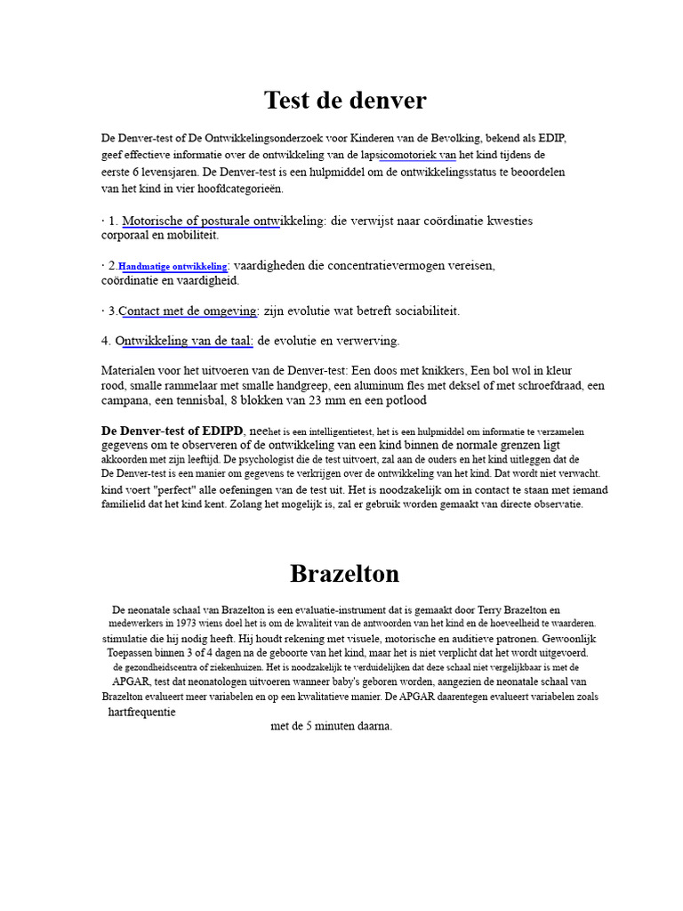 Denver-test | PDF