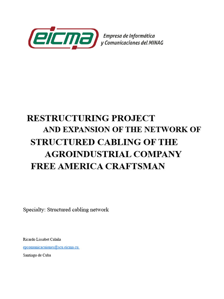 Structured Cabling Expansion Project | PDF | Electronics | Electrical ...