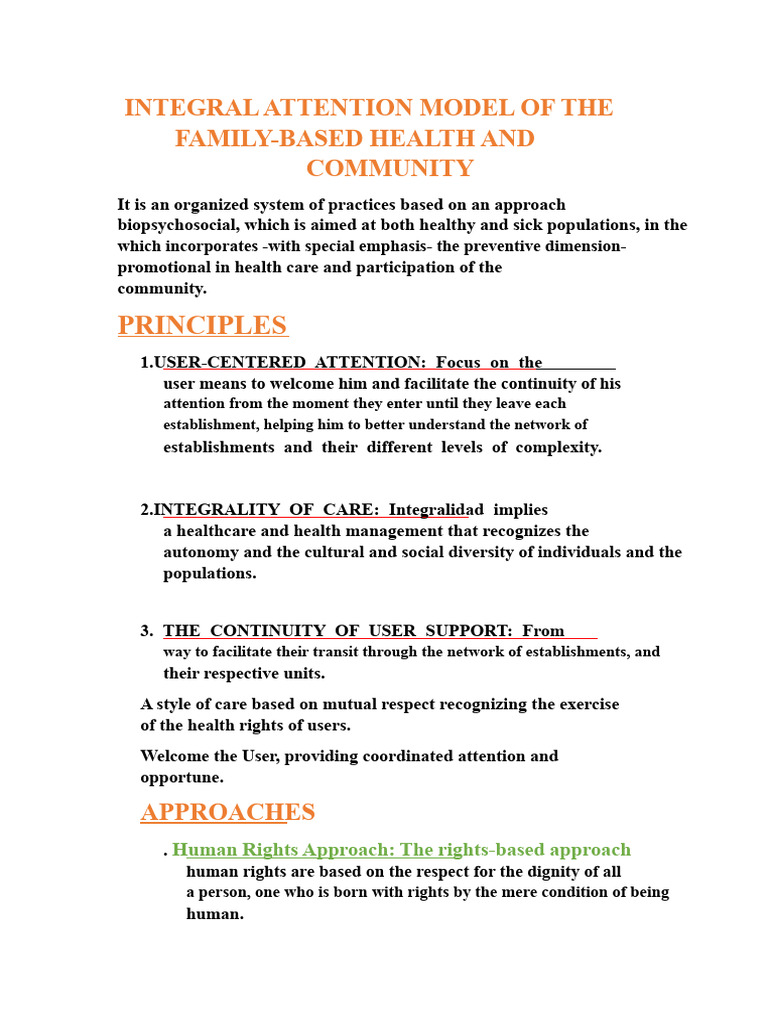 Family-Based Health Care Model Overview | PDF | Economies