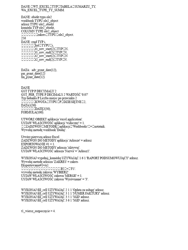 Excel Ole Abap | PDF