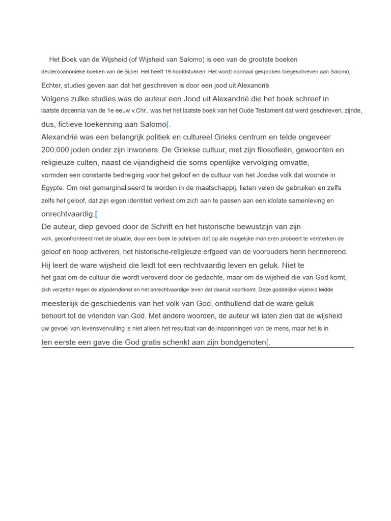 Apocrief Wijsheid | PDF