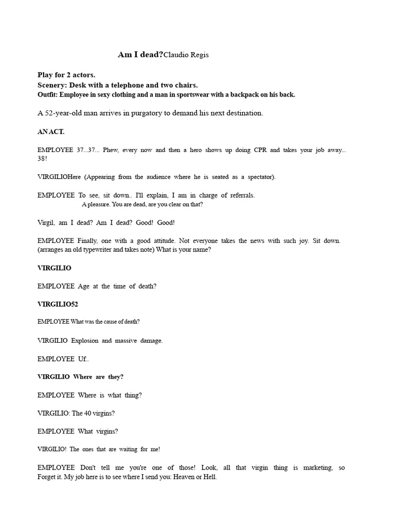 I am Dead Claudio Regis | PDF