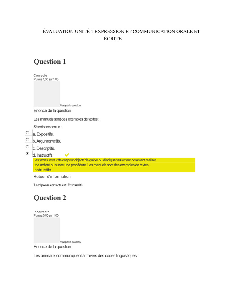 Évaluation de l'expression orale et écrite | PDF | Espèces invasives ...