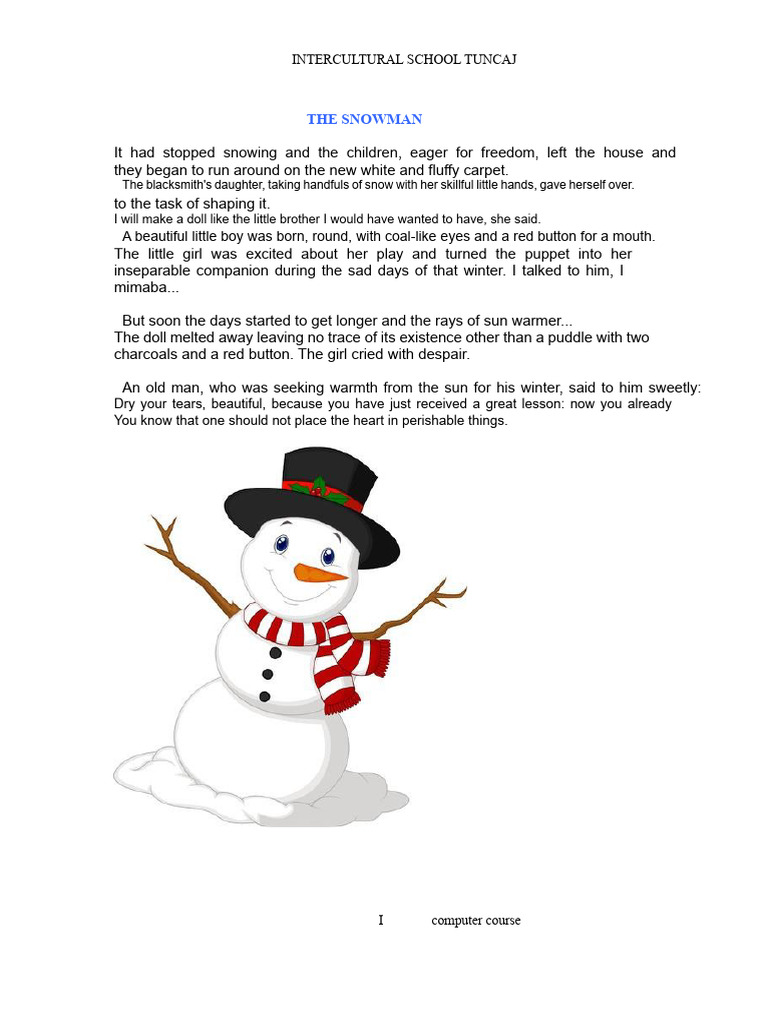 The Snowman 2019 | PDF