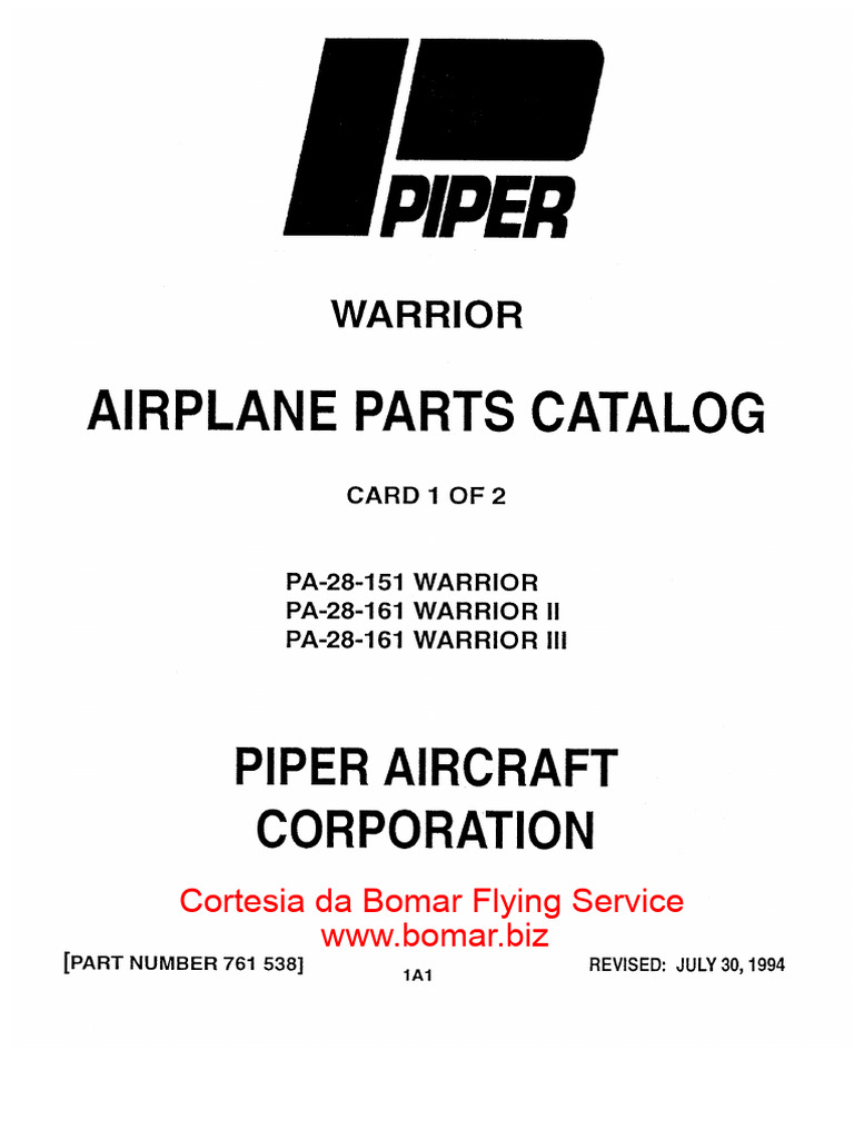 Piper Warrior (PA-28-151, PA-28-161, PA-28-161) PC | PDF