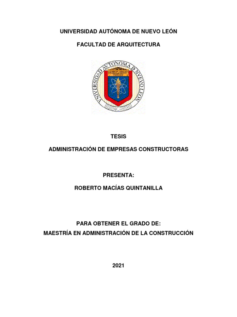 Administración de Empresas Constructoras | PDF