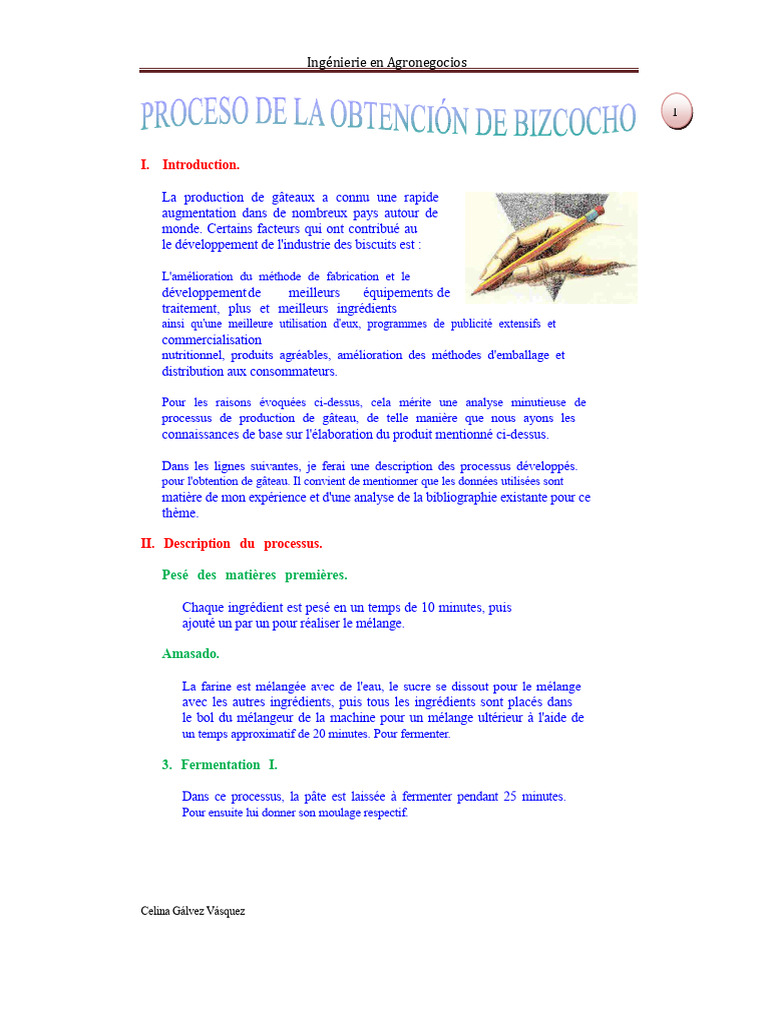 Processus de Fabrication de Gâteaux | PDF | Biscuit | Nourritures