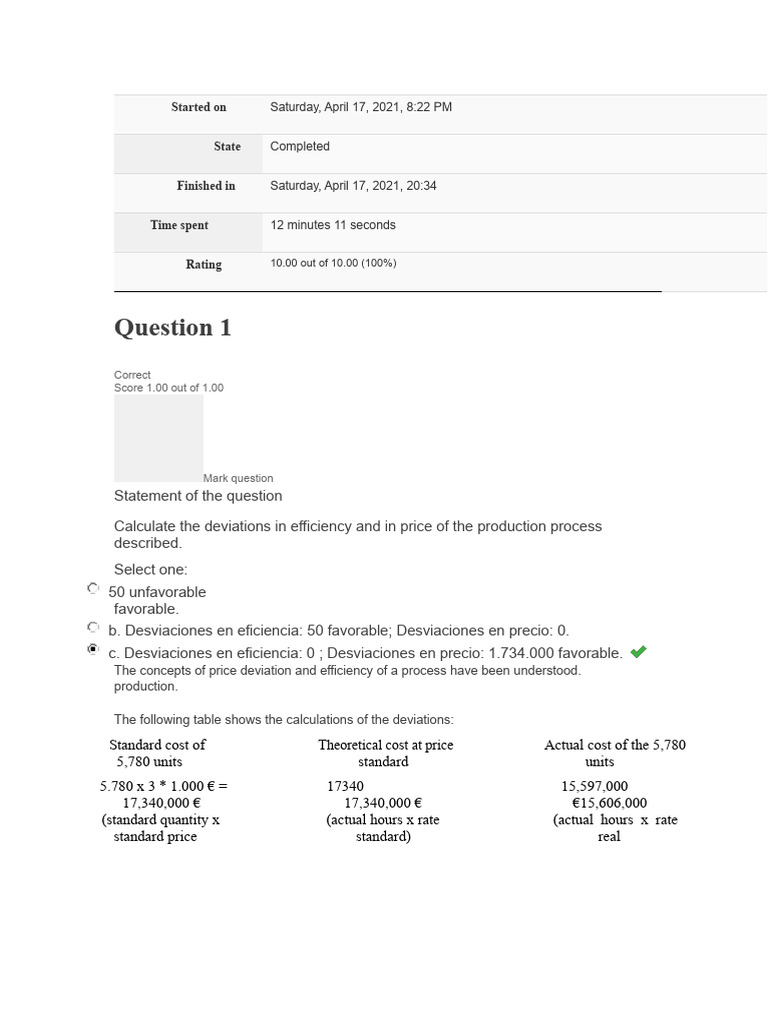 Production Cost Deviation Analysis | PDF | Man Hour | Economies