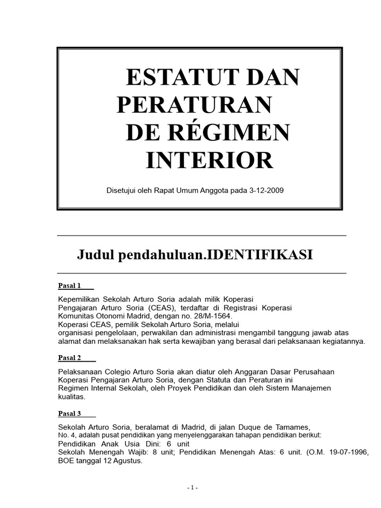 Anggaran Dasar Dan Rri | PDF