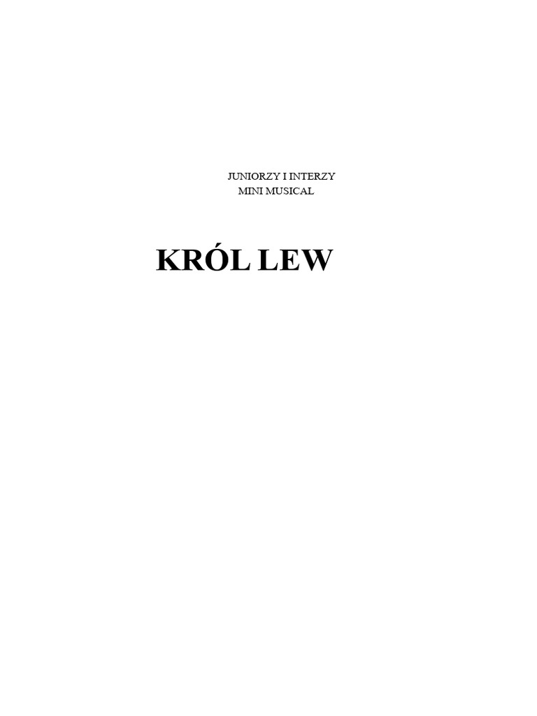 Król Lew | PDF