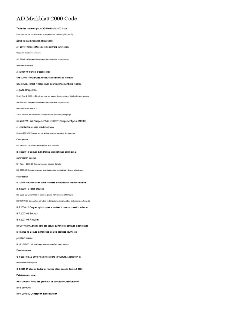AD Merkblatt 2000 Code | PDF | Fonte (métallurgie) | Soudage