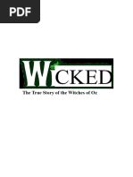 Wicked Script | PDF | Wizard Of Oz (Character) | Glinda The Good Witch