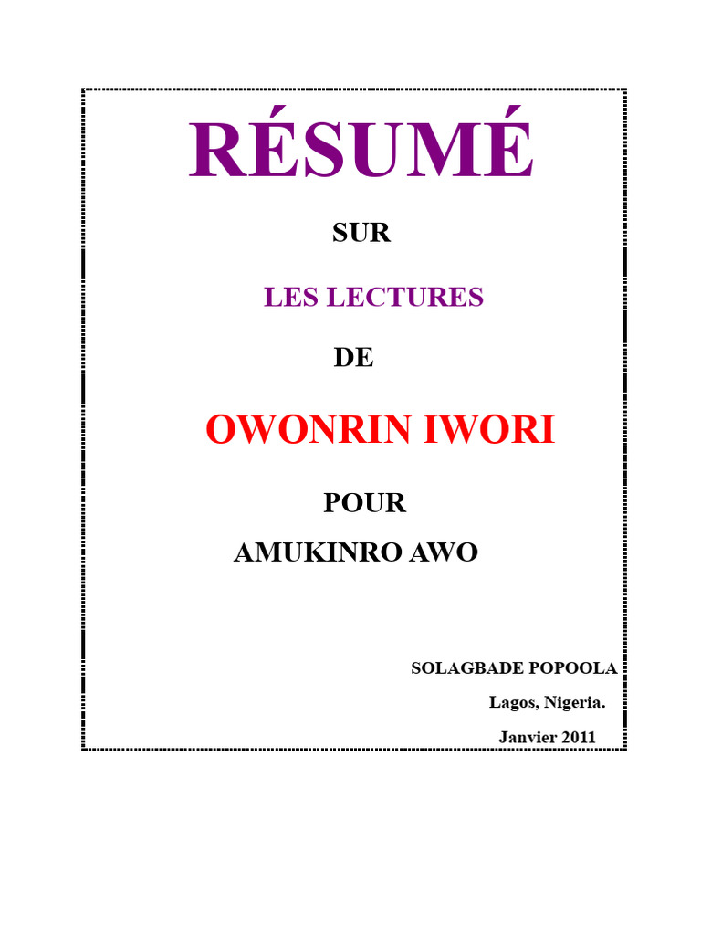 94 Owonrin Iwori | PDF | Santeria