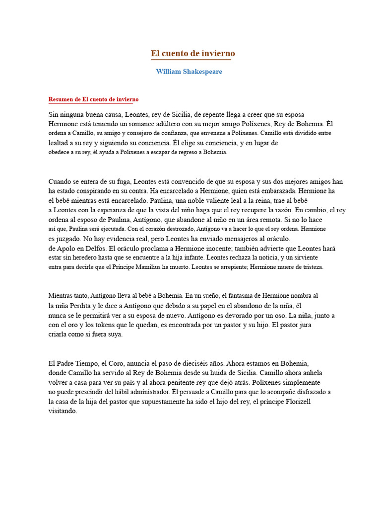 Cuento de Invierno | PDF