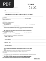 Professional Football Player Contract | PDF | Wage | Arbitration