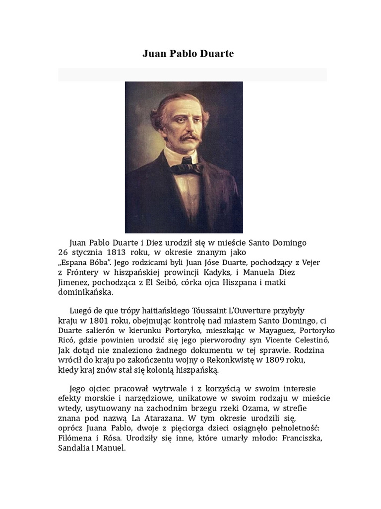 Juan Pablo Duarte | PDF
