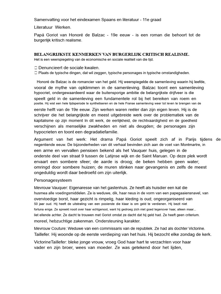 Samenvatting Spaans 11 Nee | PDF