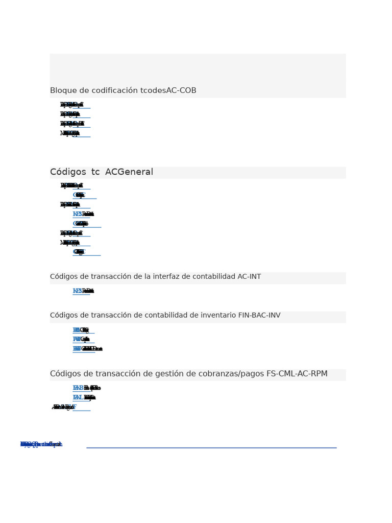 Códigos de Transacción AC en SAP | PDF | Contabilidad | Servicios ...