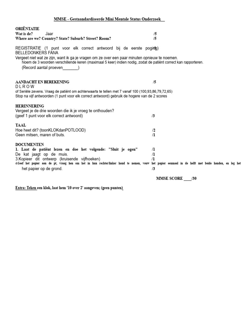 MMSE | PDF