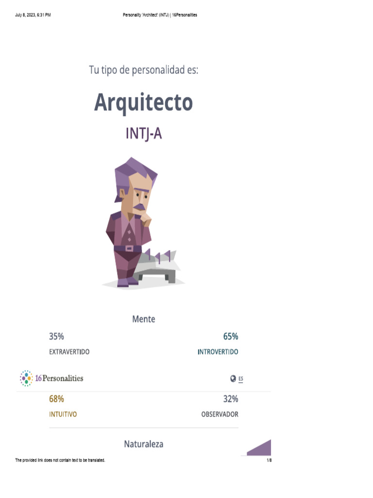 INTJ Architect Personality Insights | PDF