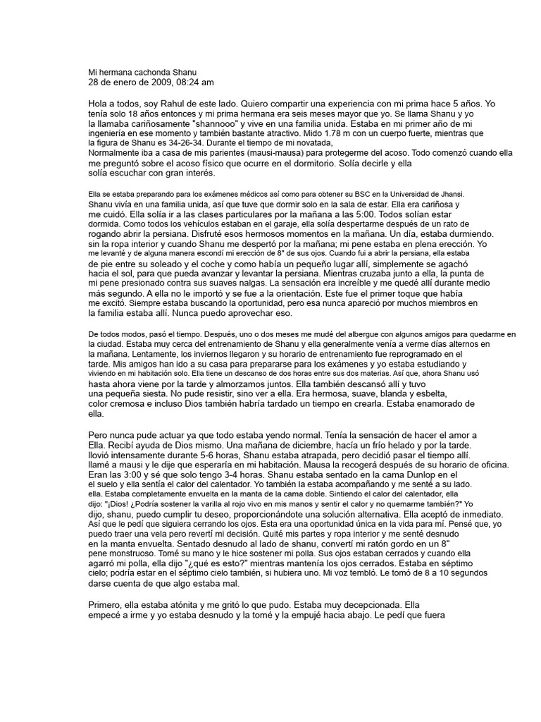 Mi Hermana Shanu Excitada | PDF | La sexualidad humana | Sexo