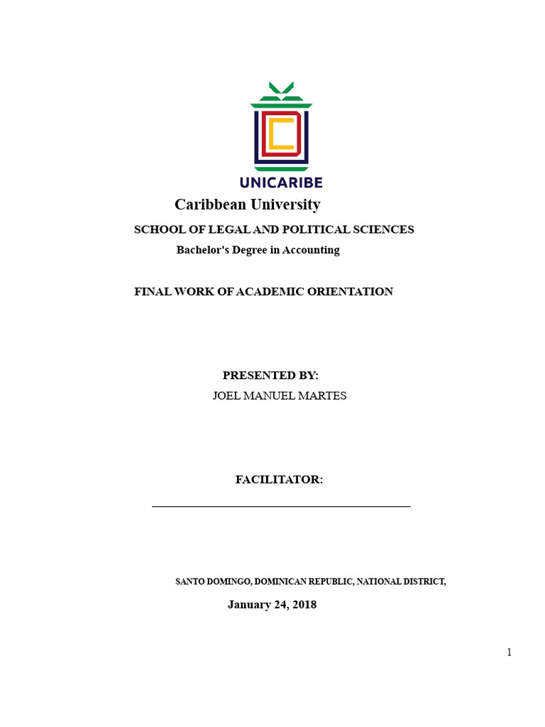Accounting Degree Final Project Overview | PDF | Knowledge | Academic ...