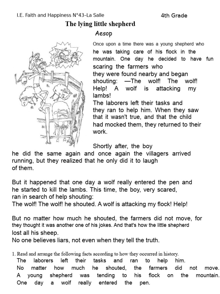 1 The Little Liar Shepherd | PDF | Shepherd | Sheep