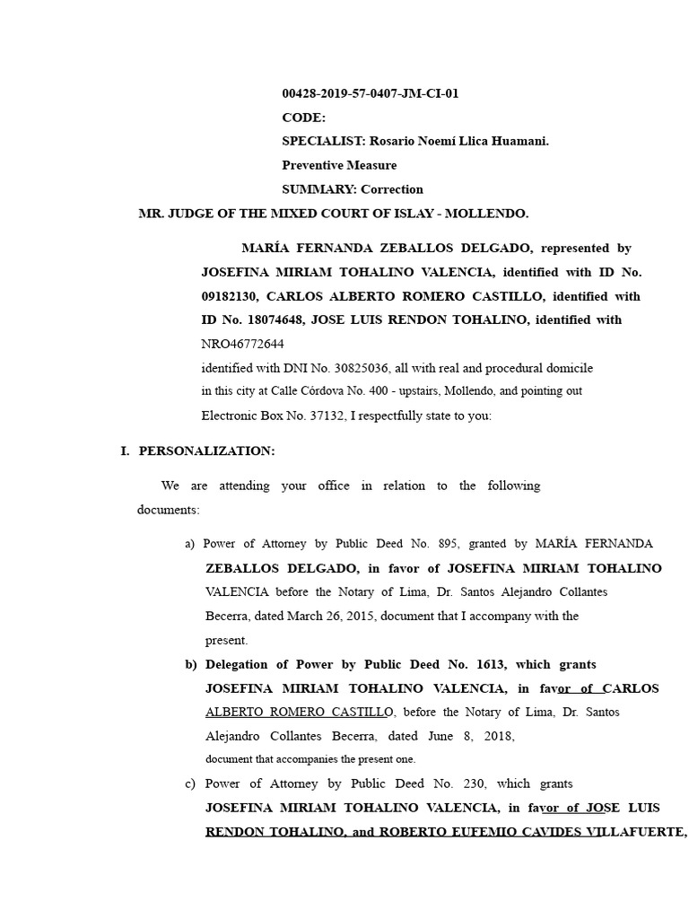 Remedy of Precautionary Measure | PDF | Lawsuit | Property