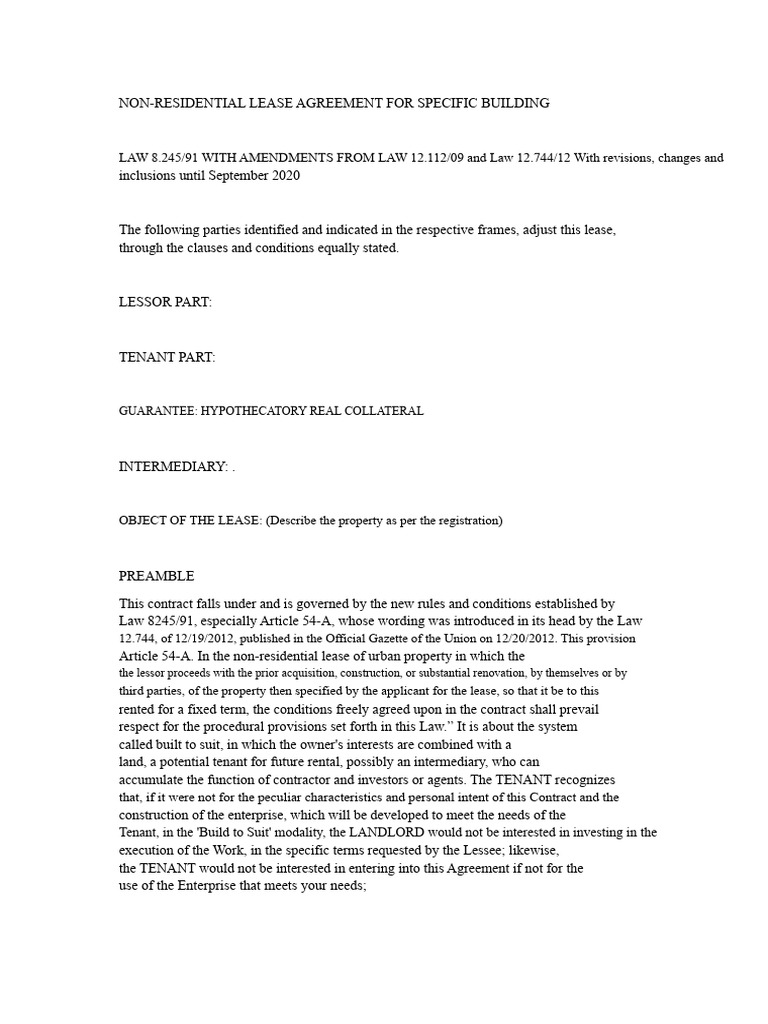 Tenant-Specific Lease Adaptations | PDF | Lease | Leasehold Estate