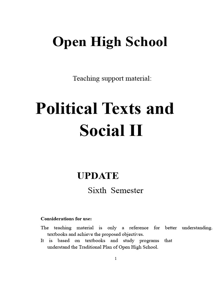 Political Texts and Social II Overview | PDF | Dialectic | Social Contract