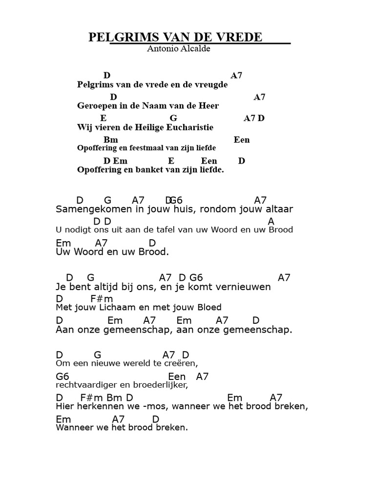 Pelgrims Van de Vrede | PDF