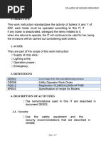 SOP For Operation of Boiler | PDF | Boiler | Valve
