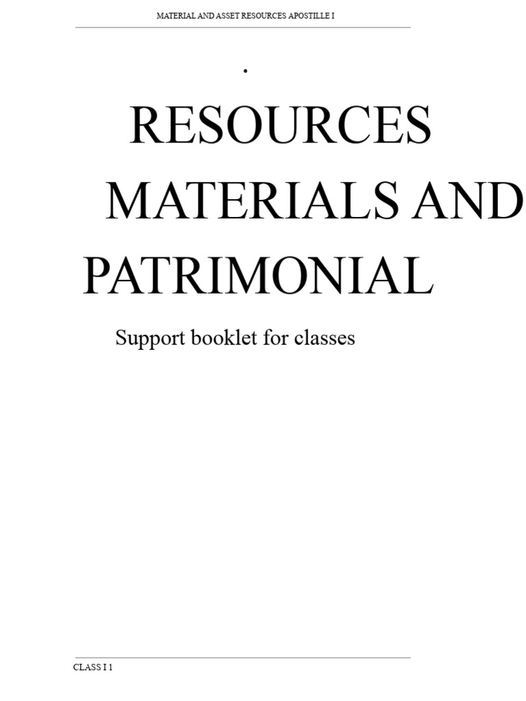 Material and Asset Management Guide | PDF | Inventory | Logistics