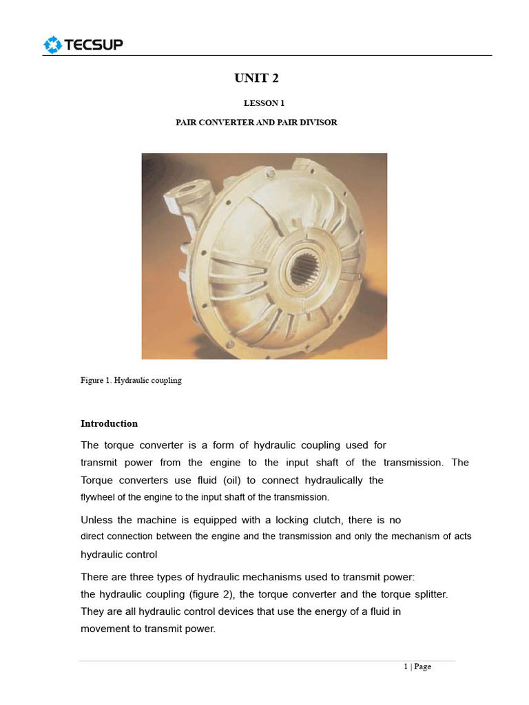 Unit 2 Lesson 1 PAR CONVERTER AND PAR DIVIDER PDF | PDF | Clutch | Turbine
