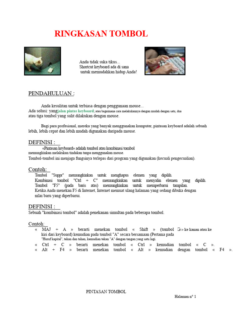 Pintasan Keyboard | PDF