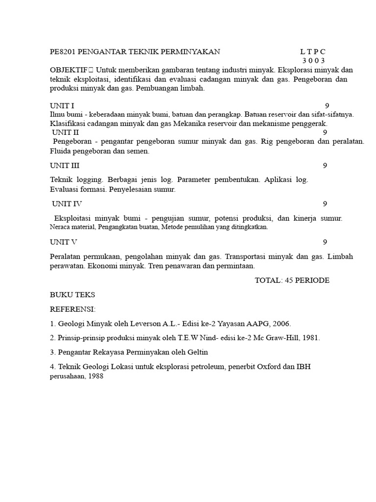 Pengantar Teknik Perminyakan Dasar | PDF