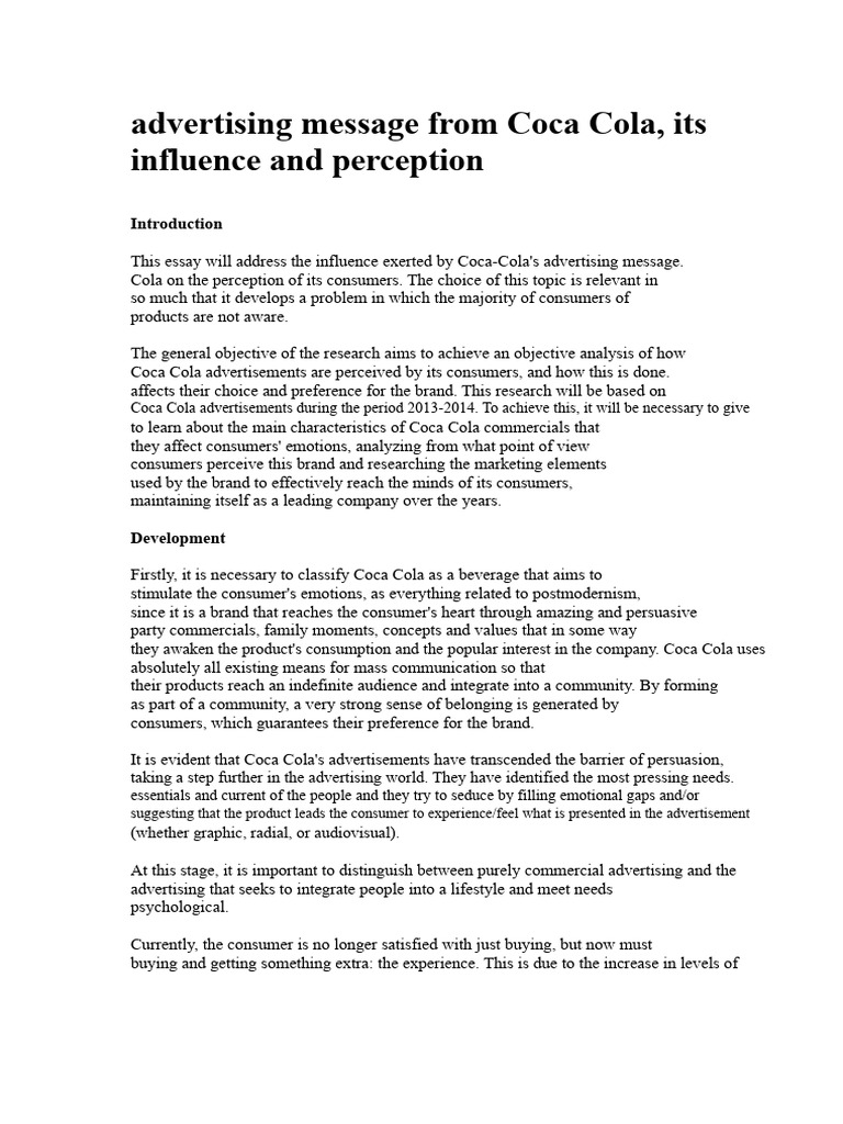 Coca-Cola's Emotional Advertising Impact | PDF | Brand | Advertising
