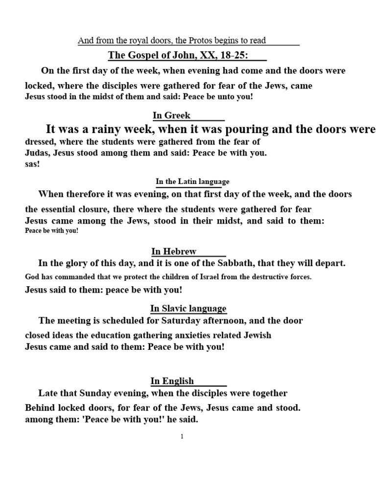 Easter Vigil, Gospel in Multiple Languages 04.16.2023 (Second ...