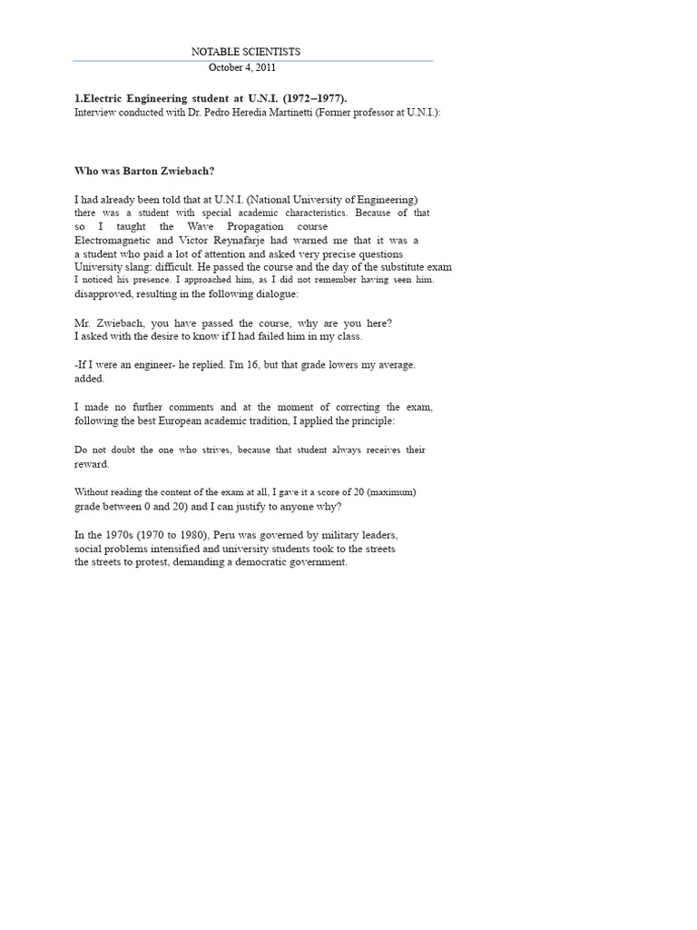 Barton Zwiebach: A Scientific Journey | PDF | Fundamental Interaction ...
