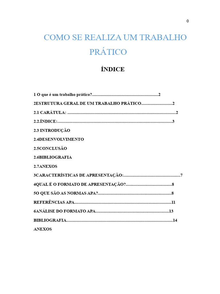 Estrutura e Normas de Trabalho Prático | PDF | Caixa alta e caixa baixa ...