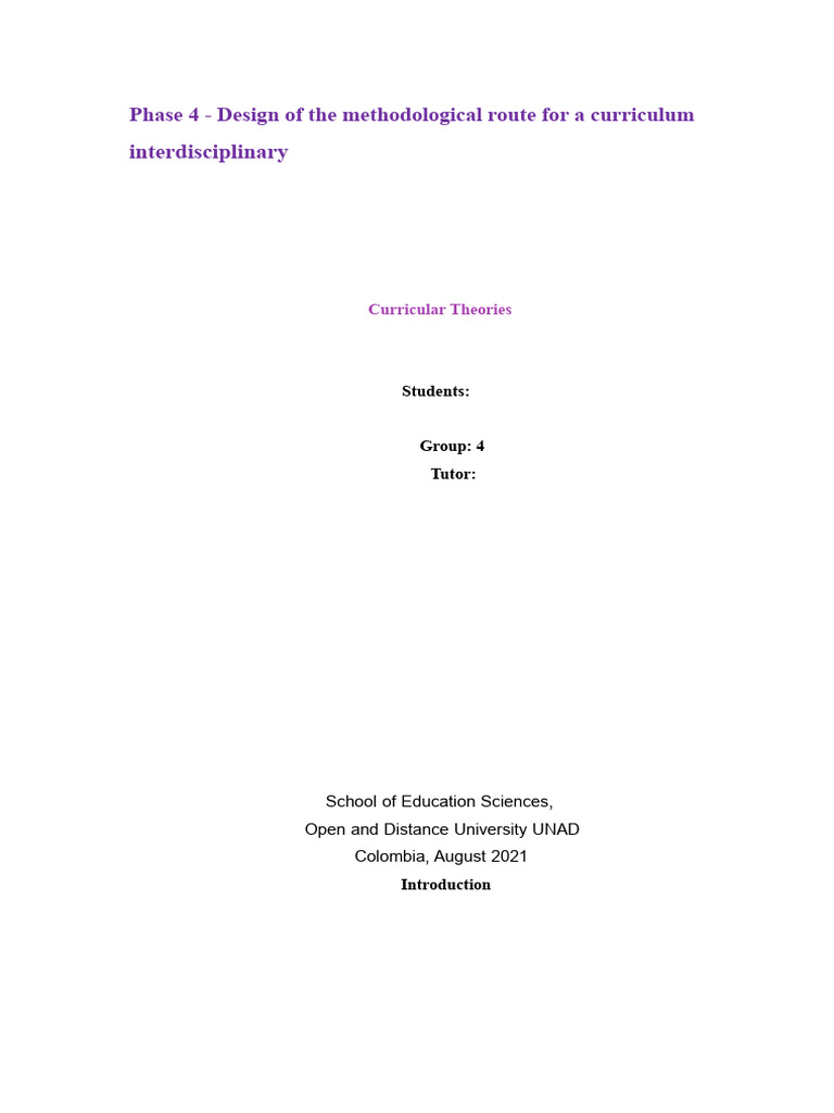 Phase 4 Curriculum Theories | PDF | Teachers | Knowledge