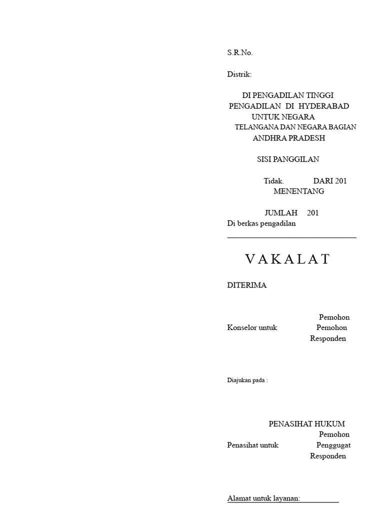 Vakalath HC PDF | PDF