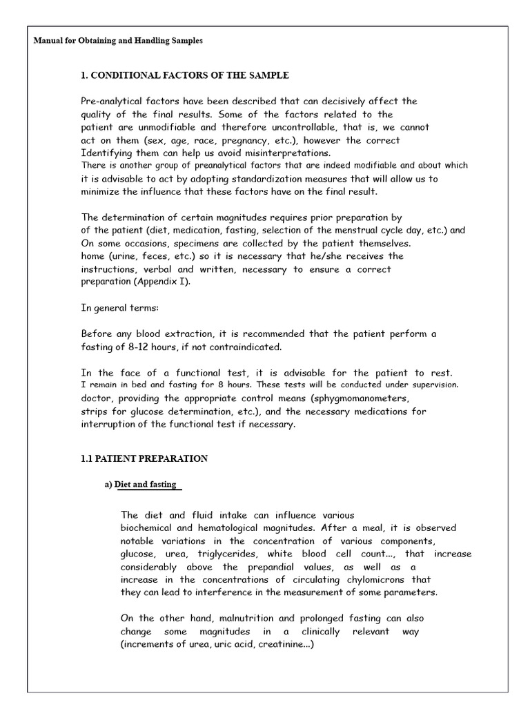 Sample Collection and Handling Guide | PDF | Blood Plasma | Intravenous ...