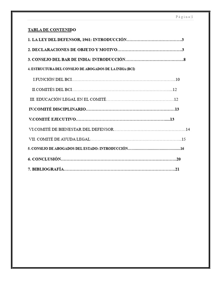 Poderes y Funciones Del BCI y SBCI Bajo La Ley de Abogados de 1961 ...