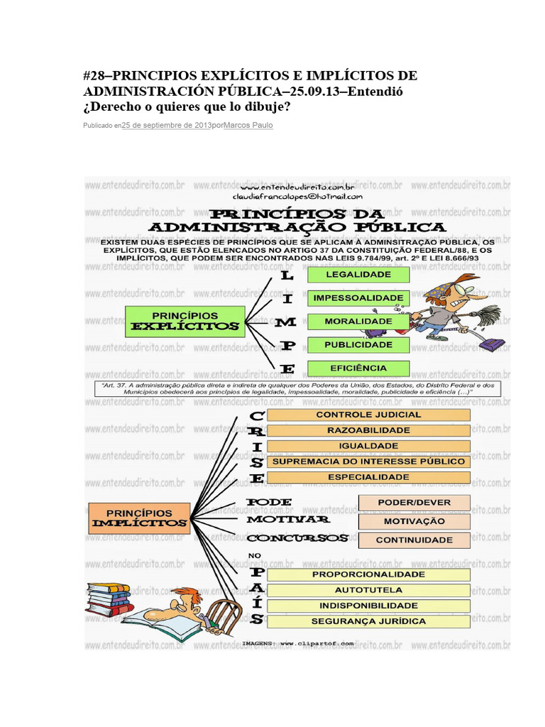 Principios Explícitos e Implícitos de La Administración Pública - 25.09 ...